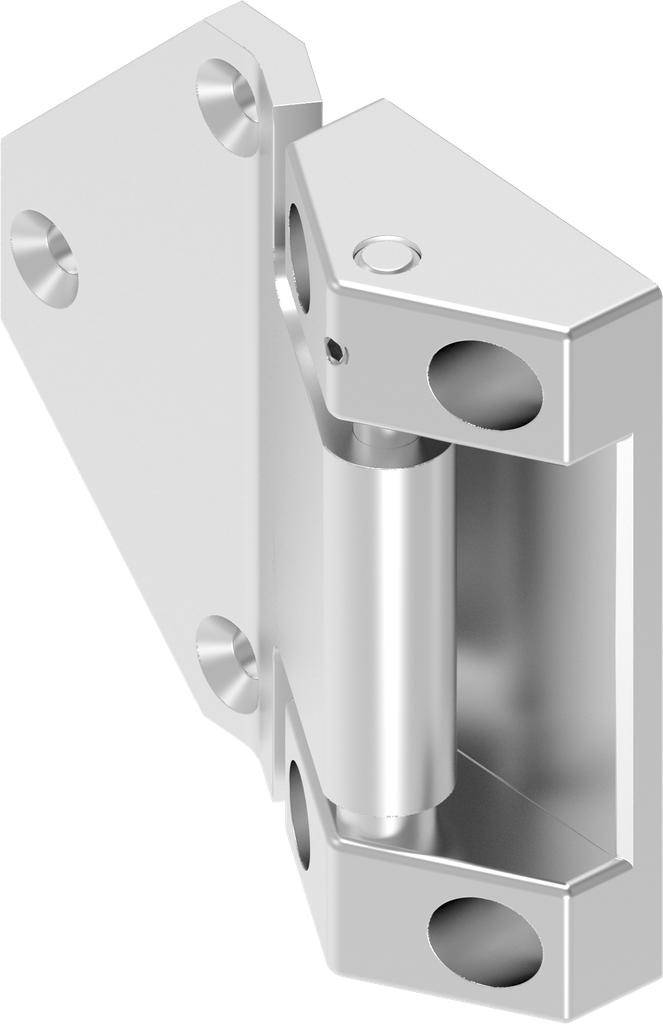 180° Hinge adjustable, Stainless steel AISI 316Ti; 1054-U39